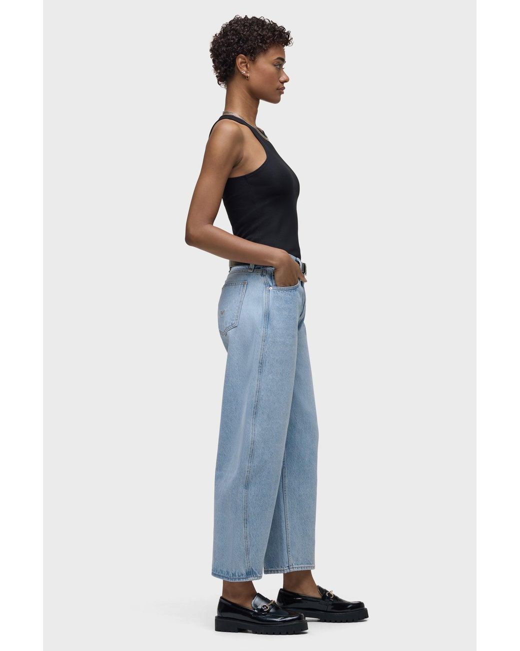 Hudson Jeans Courtney Baby Barrel in Blue | Lyst