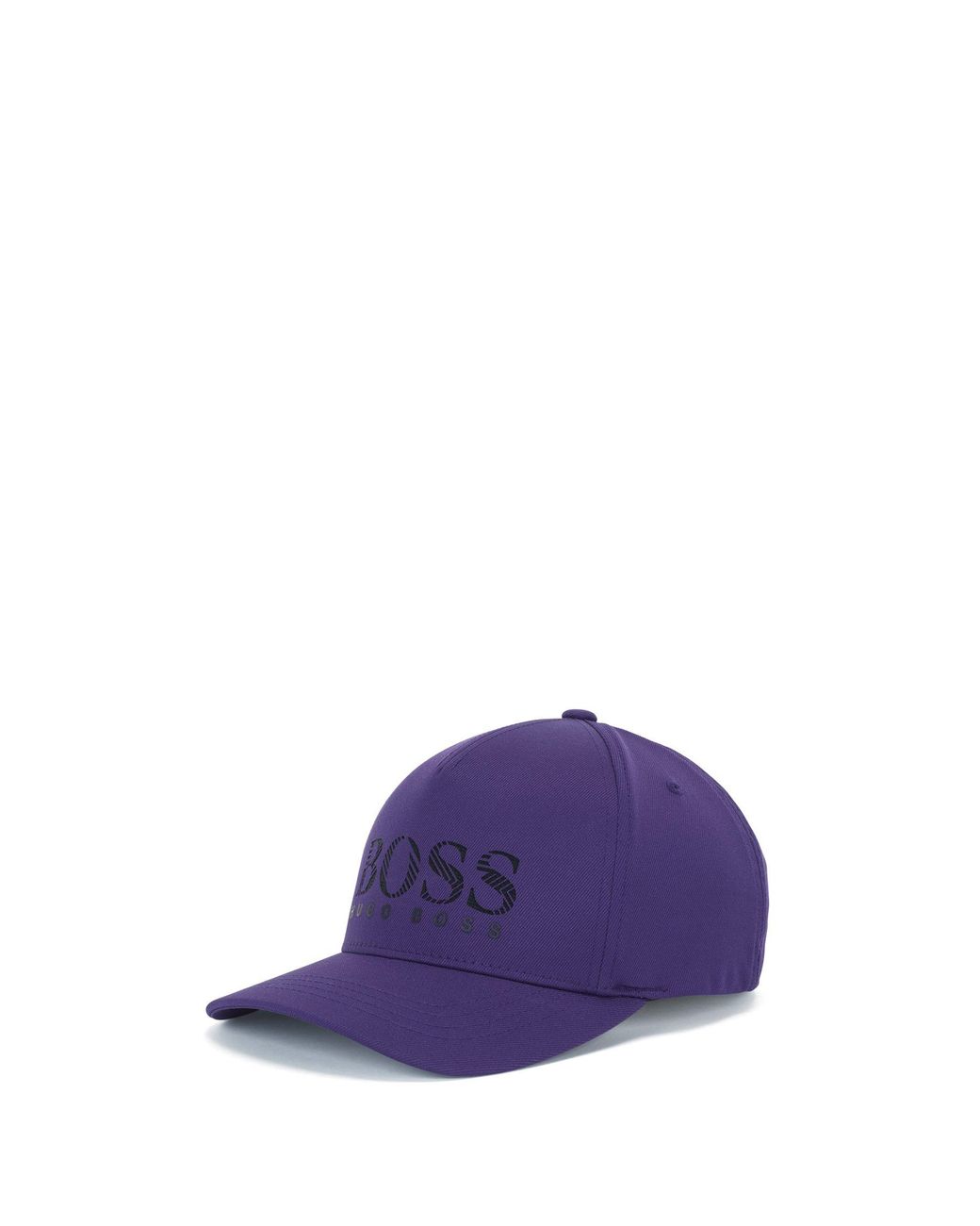 BOSS Double-twill Cap With Laser-cut Logo in Purple for Men | Lyst Canada