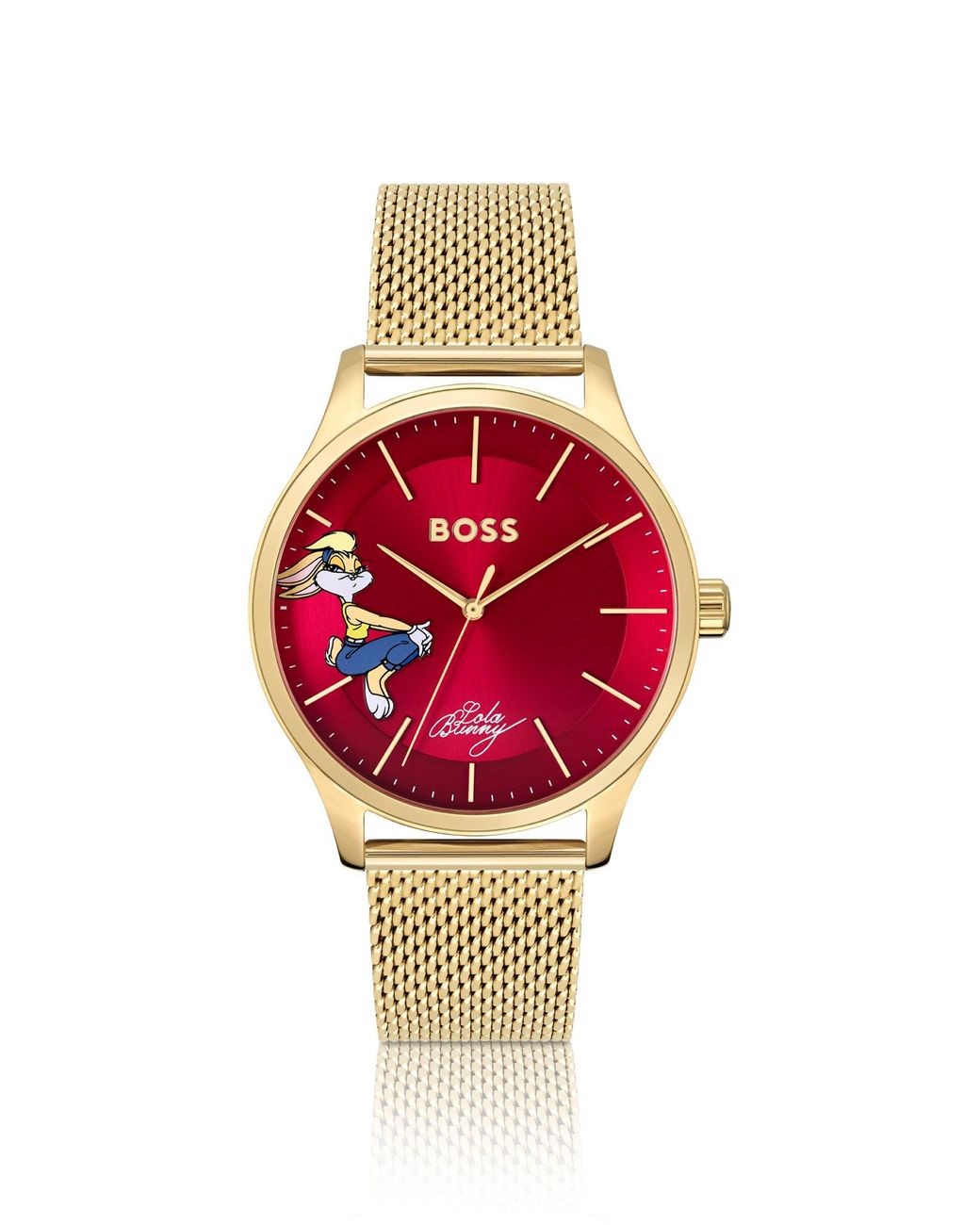 BOSS by HUGO BOSS Looney Tunes X Red-dial Watch With Lola Bunny Detail ...