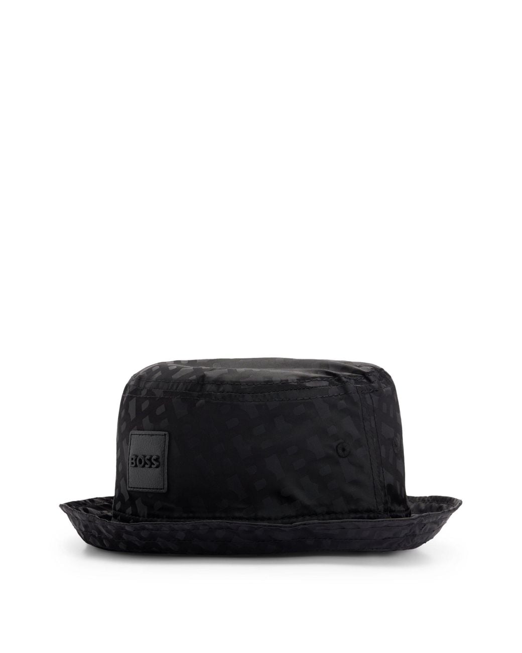 Bob à monogrammes et badge logo BOSS pour homme en coloris Noir | Lyst