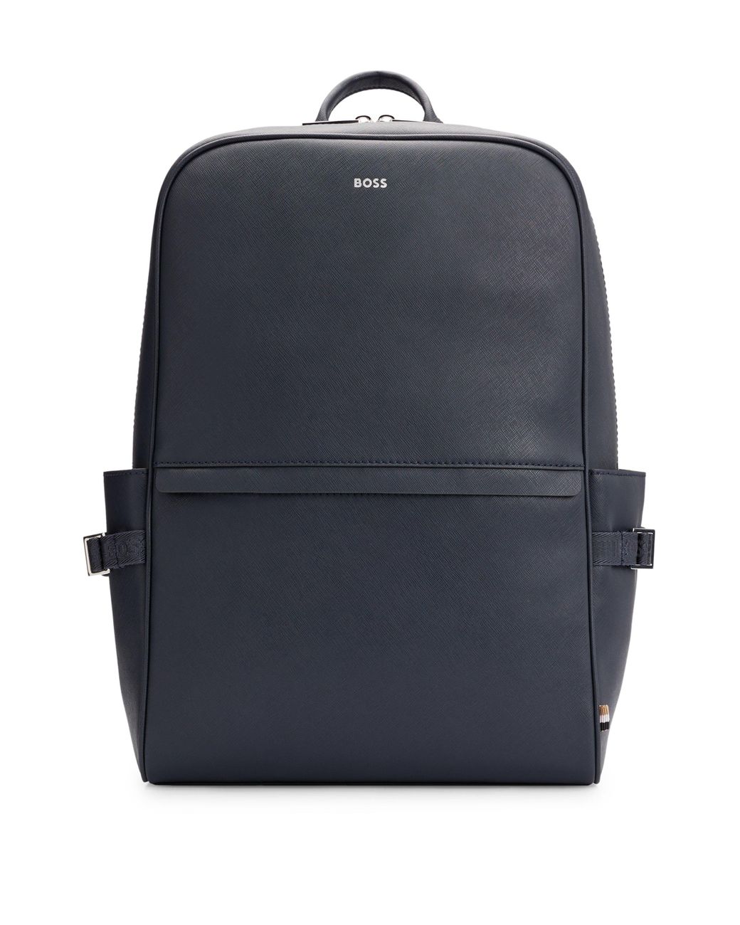 BOSS Backpack With Signature Stripe And Logo Detail in Blue for Men | Lyst
