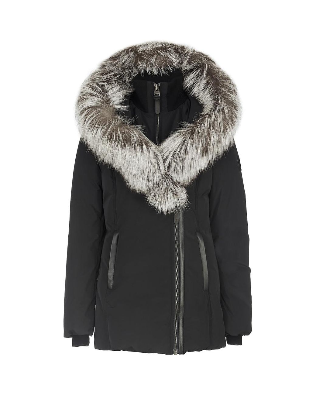 Mackage Adali Down Jacket With Silver Fox Fur Signature Mackage Collar ...