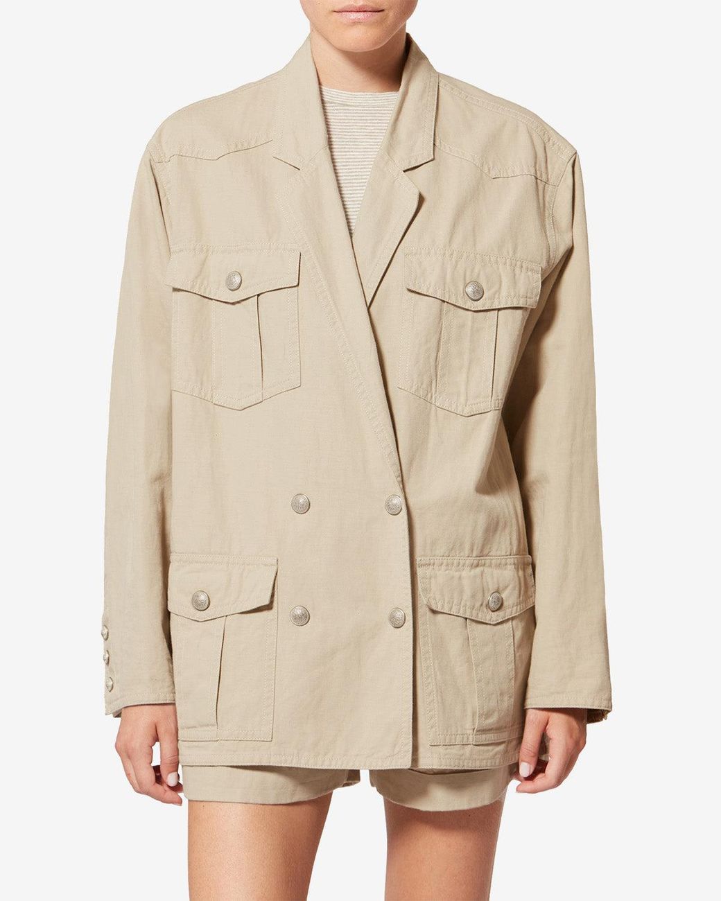Isabel Marant Nevala Jacket in White | Lyst