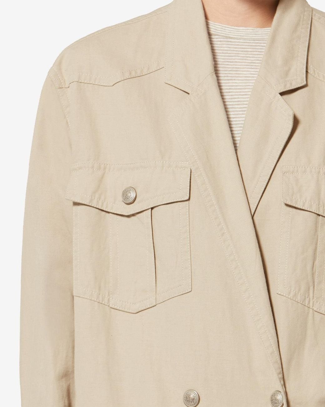Isabel Marant Nevala Jacket in White | Lyst