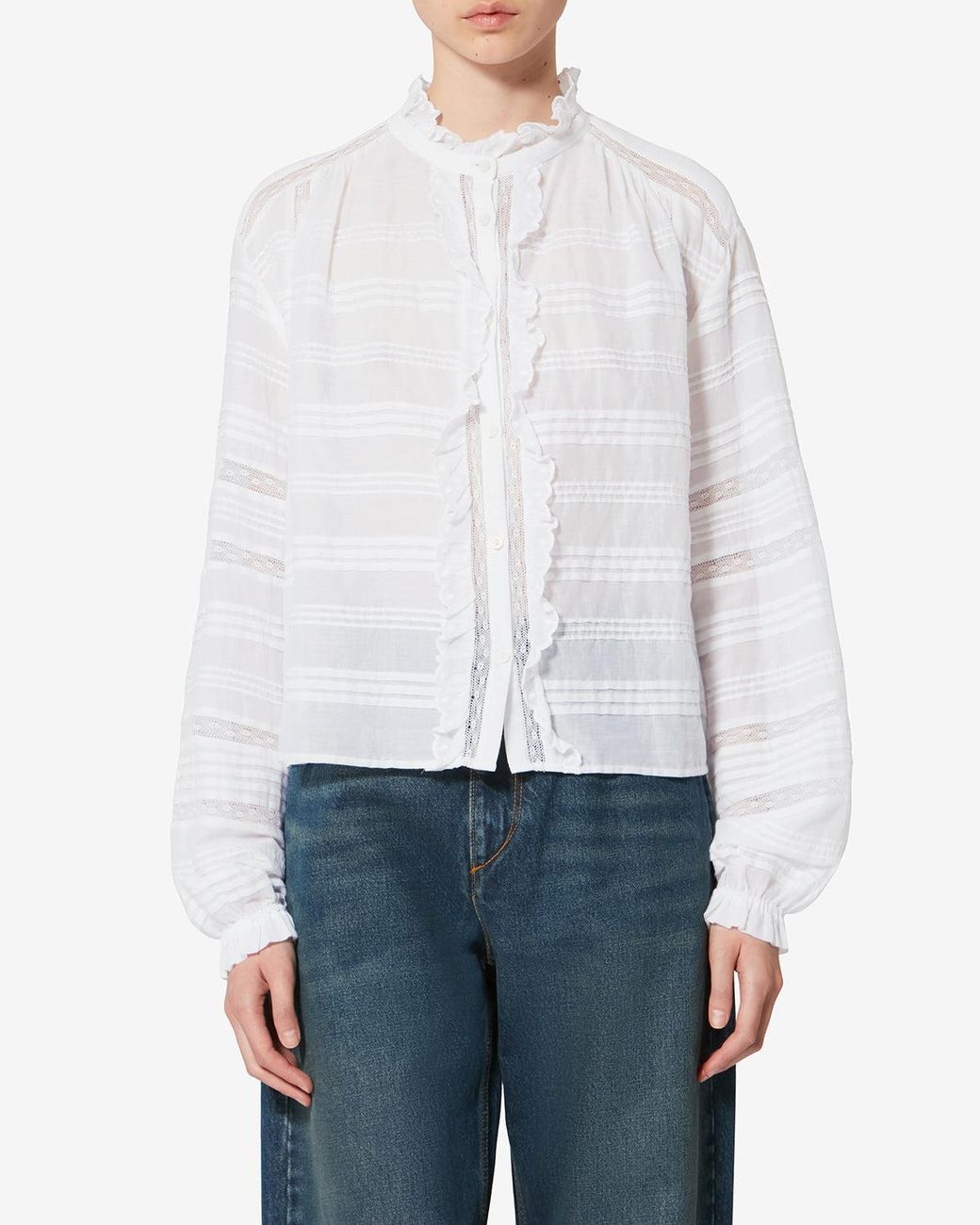 Isabel Marant Peline Top in White | Lyst