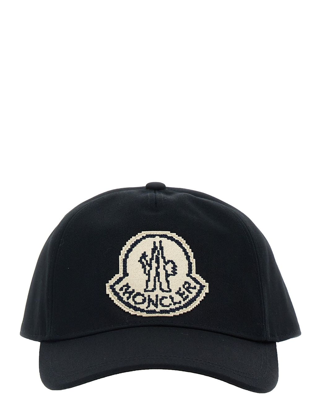 Moncler Logo Patch Cap in Black for Men | Lyst UK