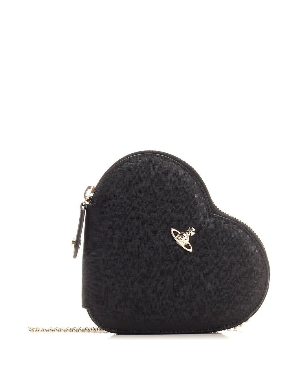 Vivienne Westwood New Heart Crossbody Bag in Black | Lyst UK