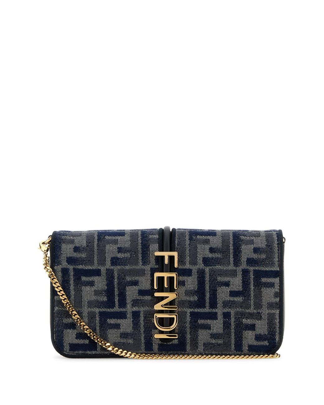 Fendi Wallet On Chain Ciniglia in Gray | Lyst
