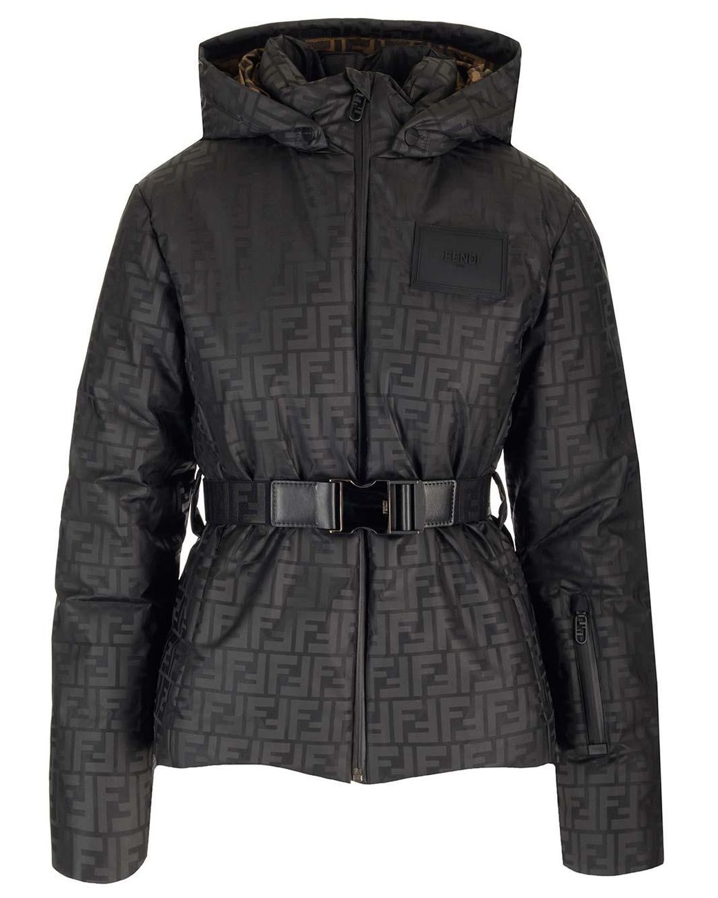 Fendi Ski Jacket in Black | Lyst