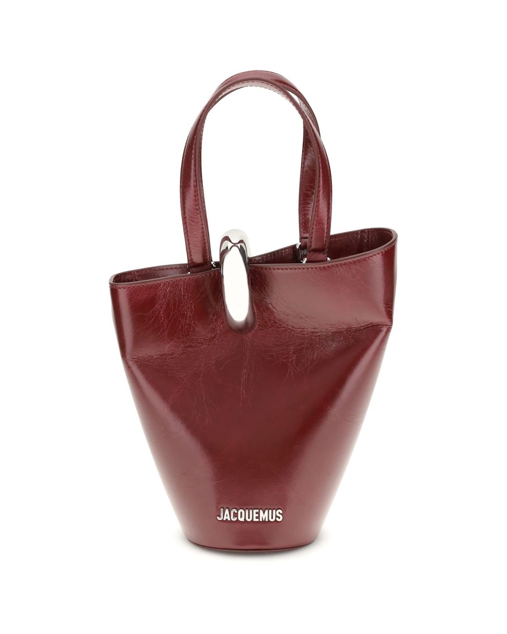 Jacquemus Asymmetric Bucket Bag in Red | Lyst