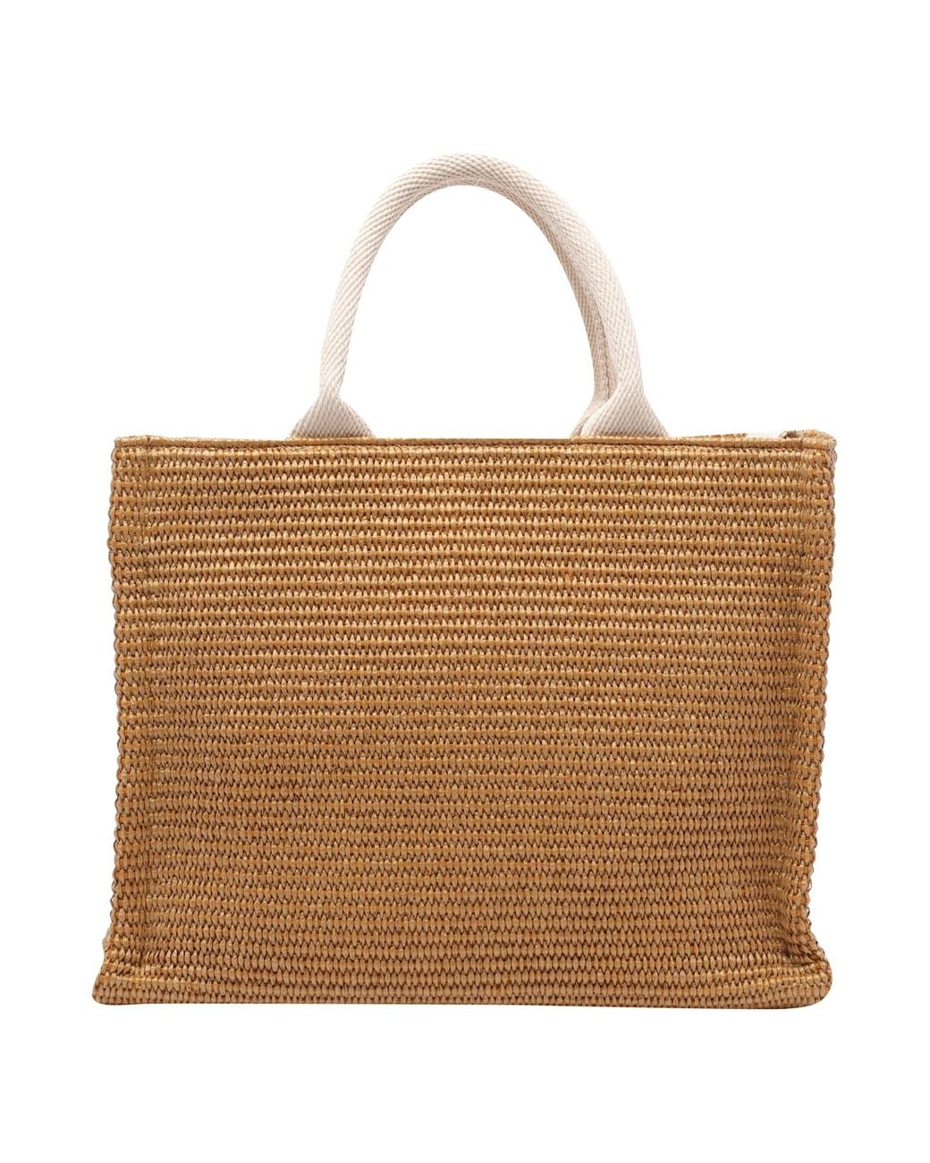 Marni Raffia Small Tote Bag in Red | Lyst