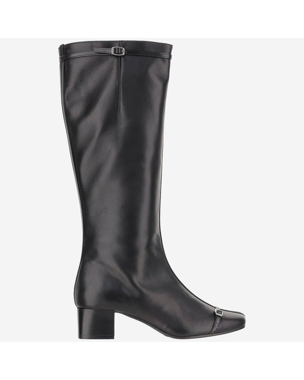 CAREL PARIS Leather Starter Boots in Black | Lyst