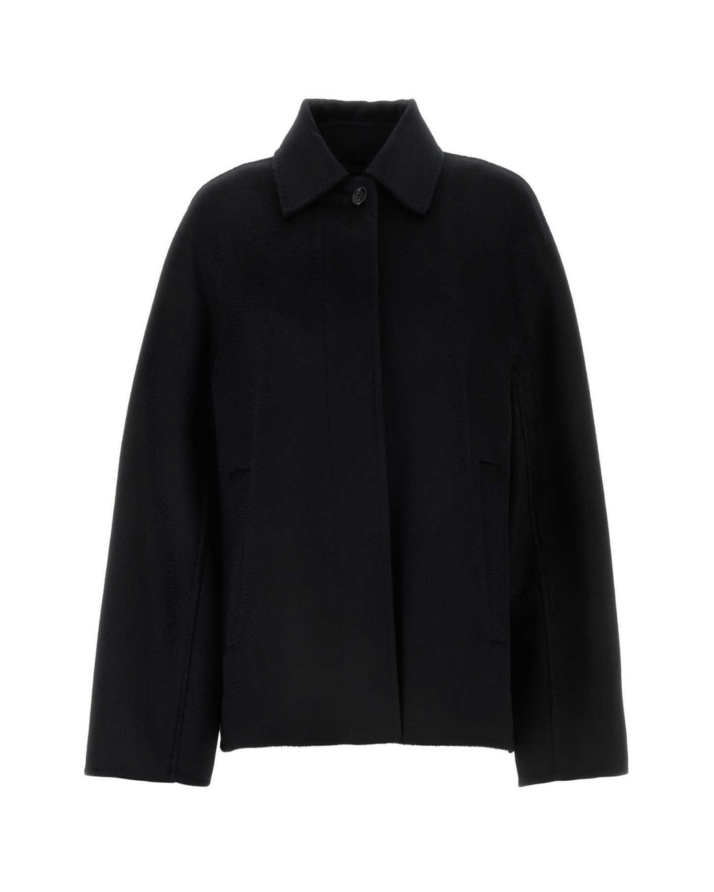 Max Mara Cashmere Midas Coat in Black | Lyst