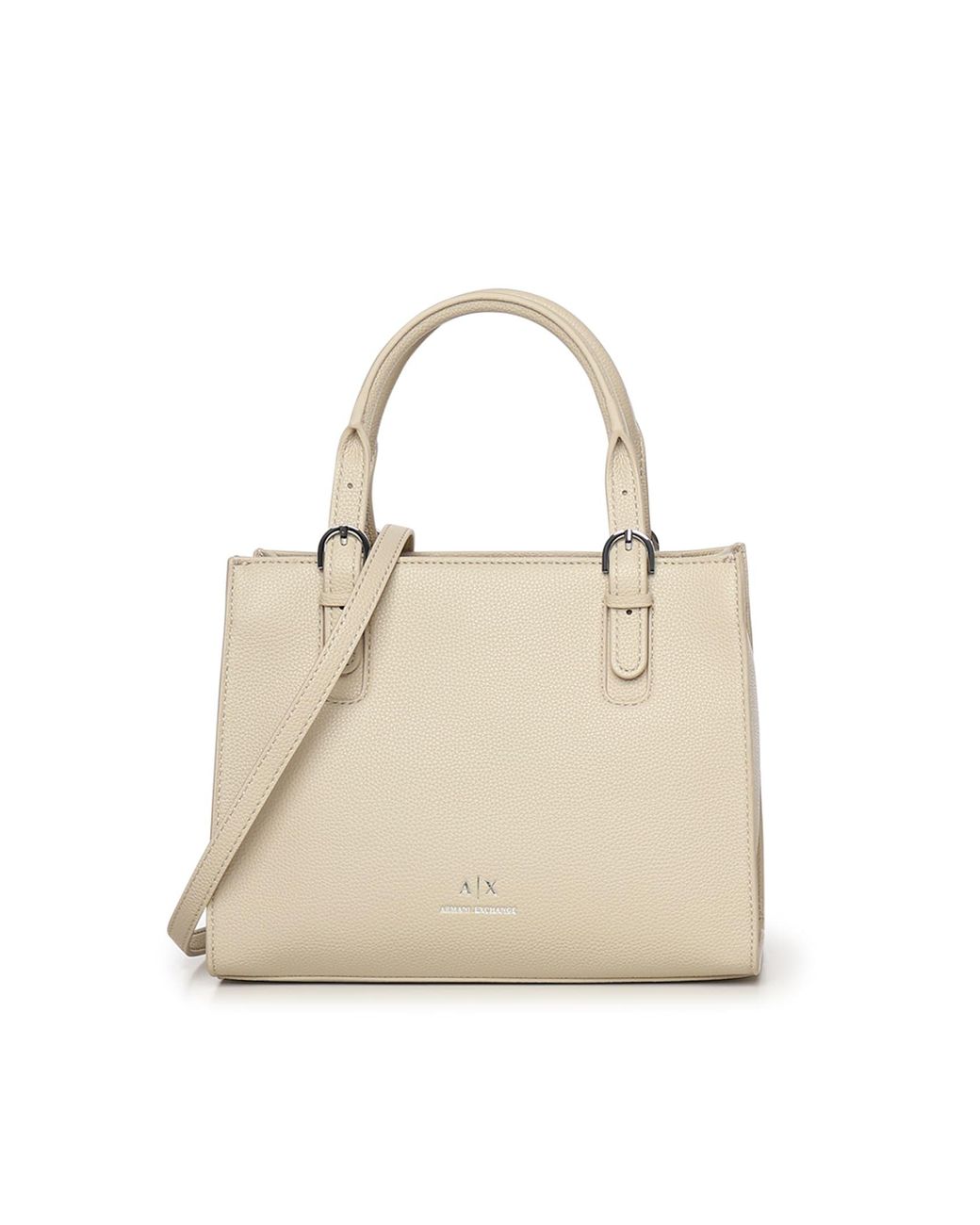 ARMANI EXCHANGE Bag With Double Handle in Natural | Lyst