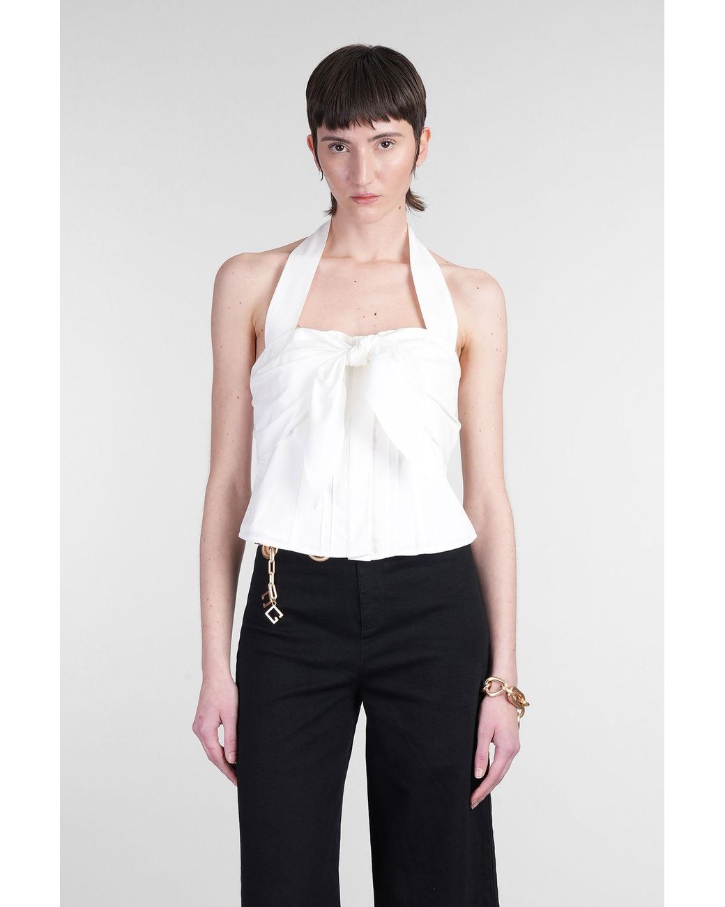 Cult Gaia Liliana Topwear in White | Lyst