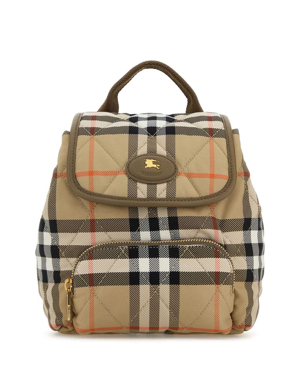 Burberry Embroidered Canvas Mini Horseshoe Backpack | Lyst