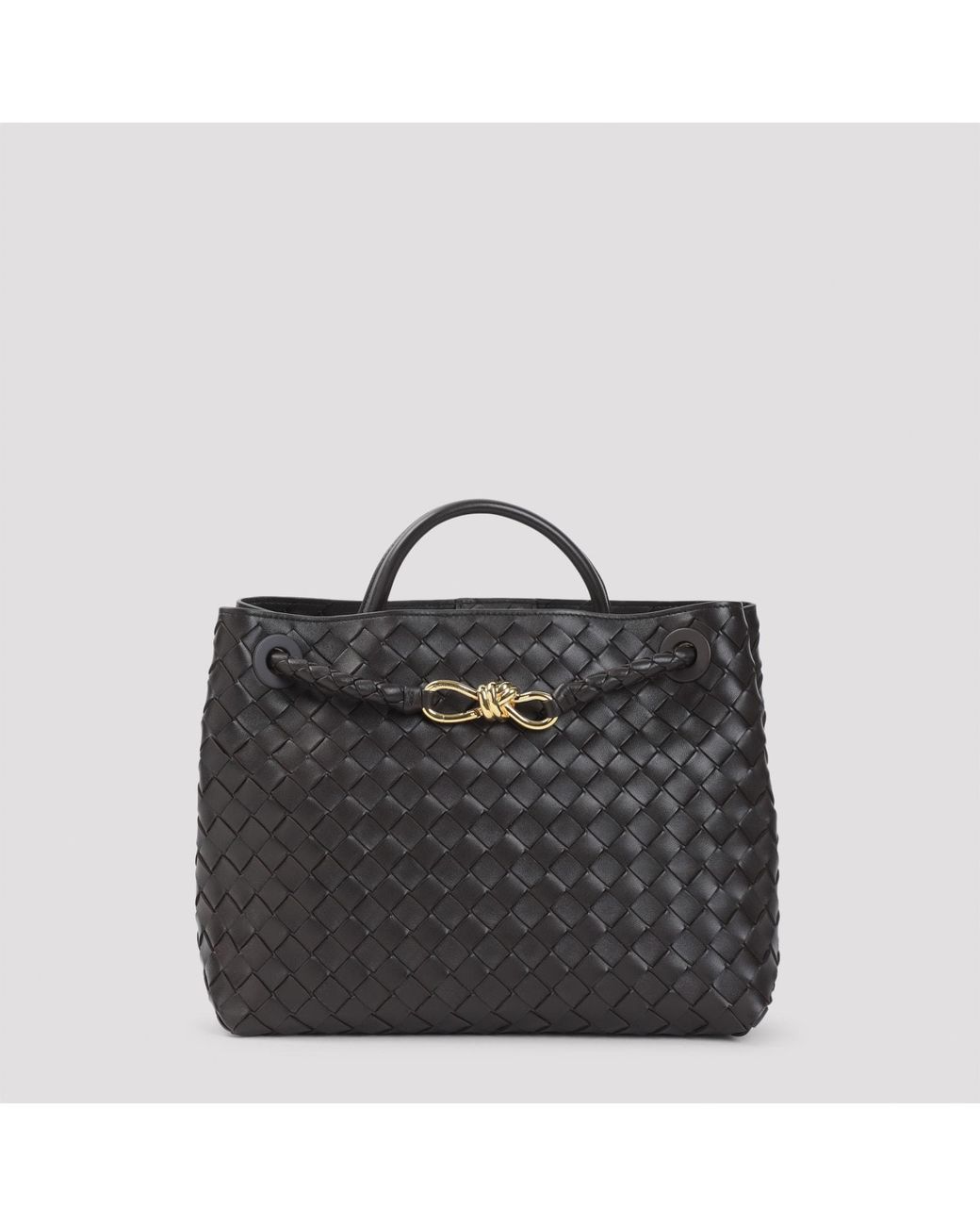 Bottega Veneta Andiamo Medium Bag in Black | Lyst UK