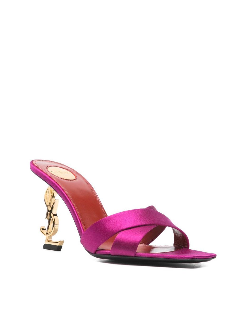 Saint Laurent Opyum Mule Sandal in Pink | Lyst UK