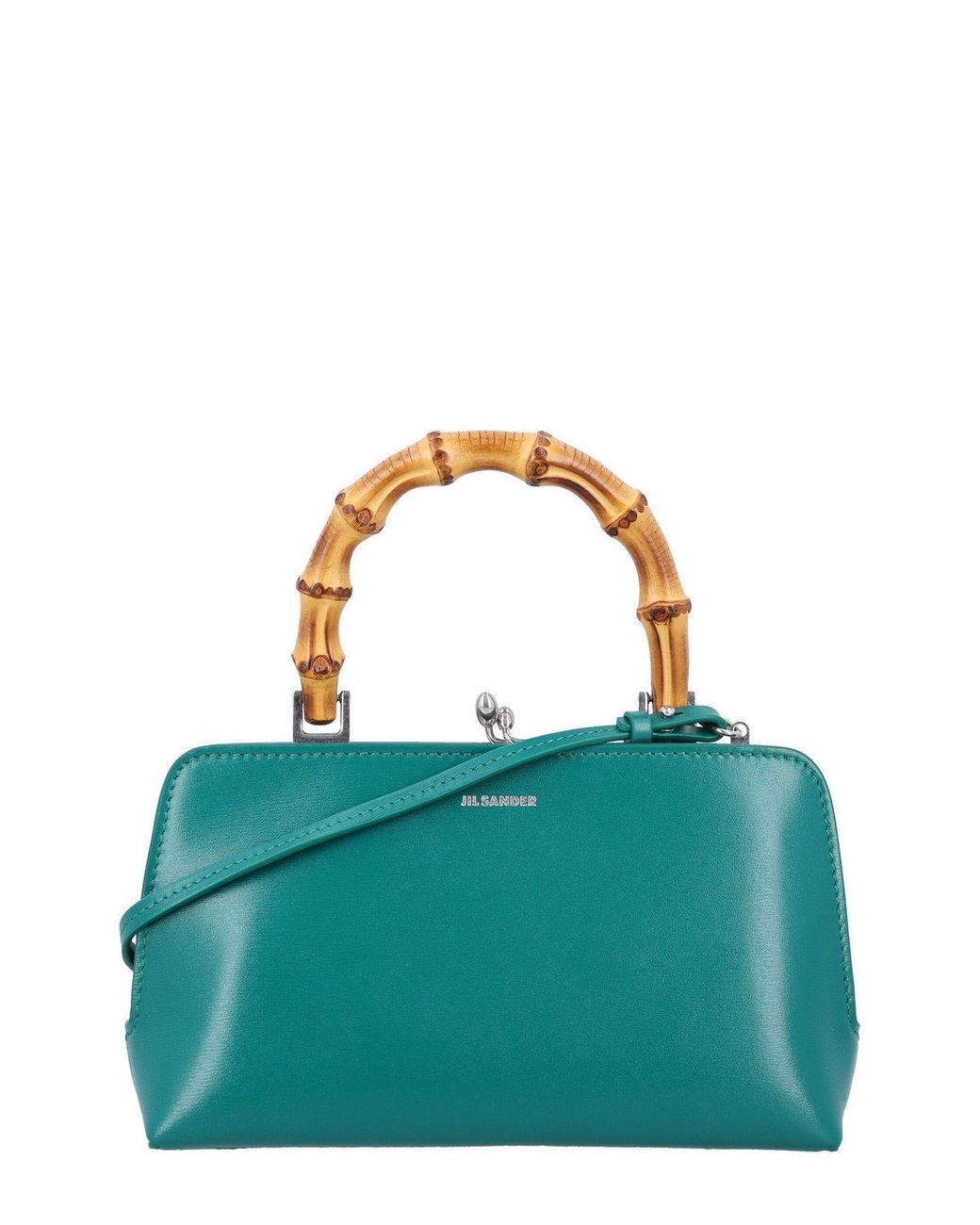 Jil Sander Goji Logo Stamp Mini Crossbody Bag in Green | Lyst UK