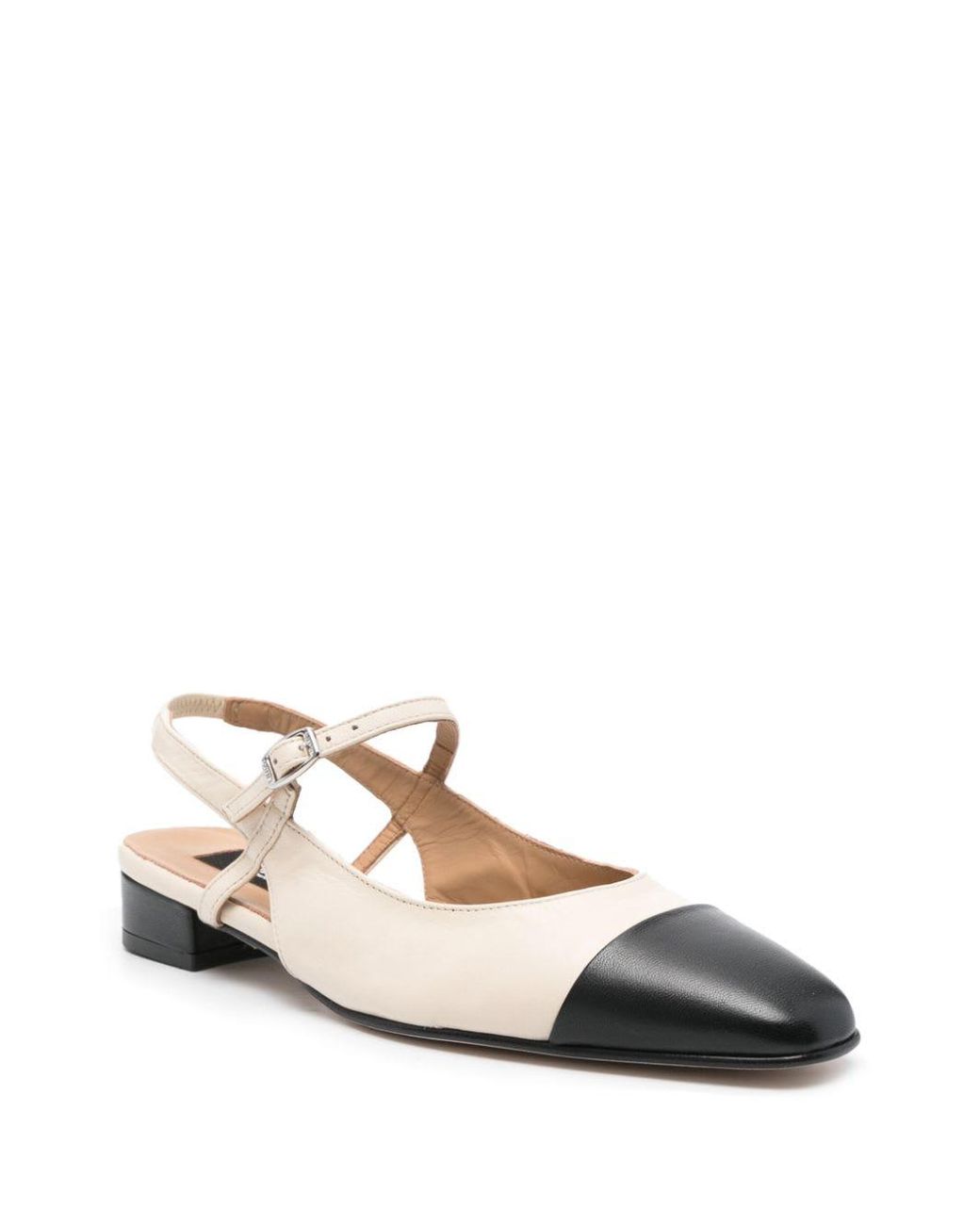 CAREL PARIS Oceano Slingback Ballets in Natural | Lyst