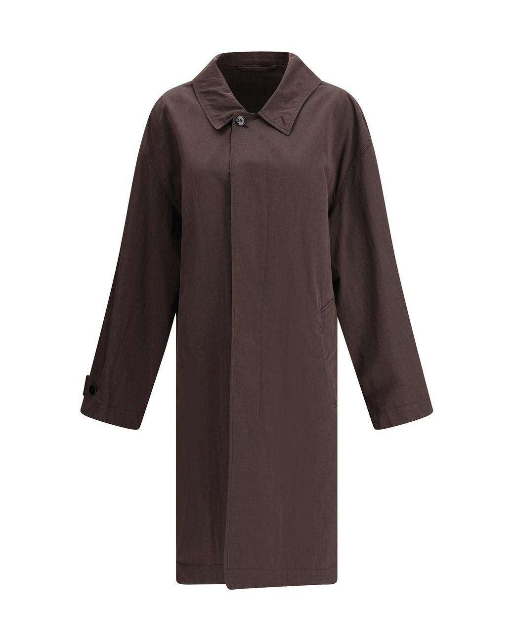 Lemaire Midi Coat in Brown | Lyst