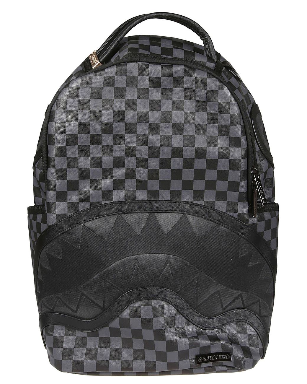 Sprayground Checkered Fiber Optic Shark Backpack in Gray for Men | Lyst