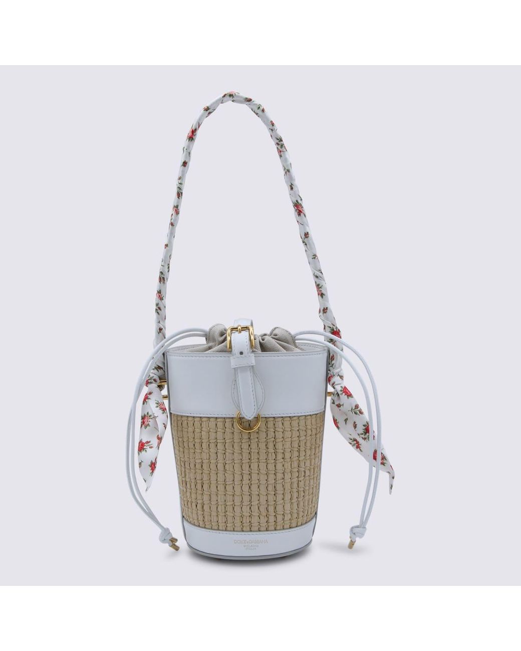 Dolce & Gabbana And Cream Leather Capri Satchel in White | Lyst