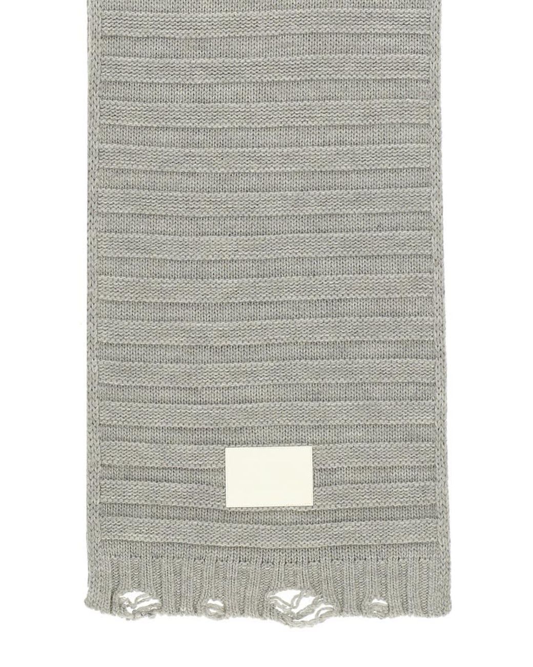 MM6 by Maison Margiela Wool Scarf in White | Lyst UK