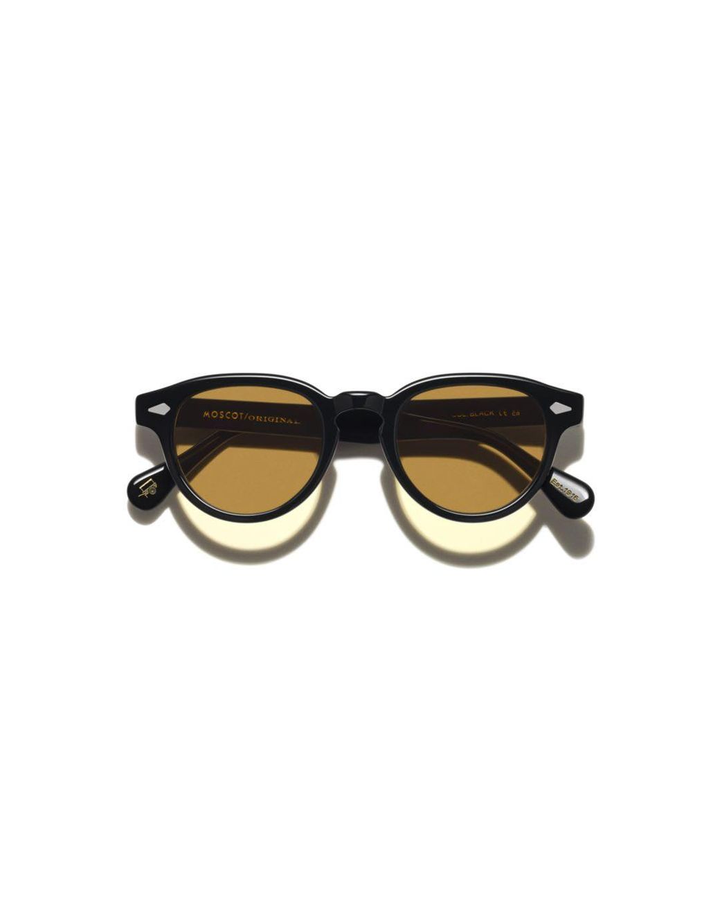 Moscot Maydela Sunblack Amber Lense | Lyst UK