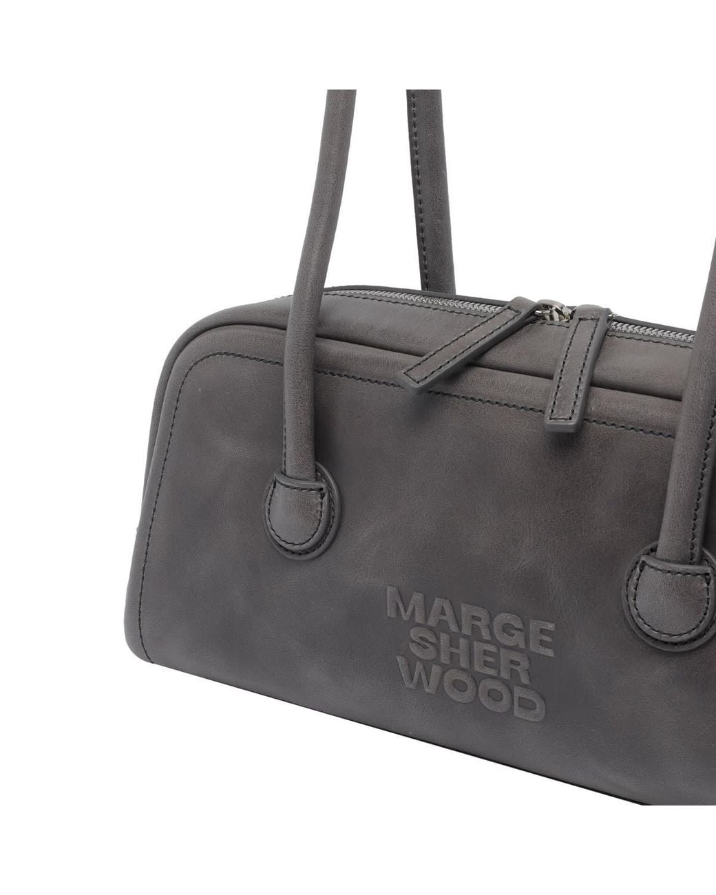Marge Sherwood Soft Boston Ew Shoulder Bag in Gray | Lyst