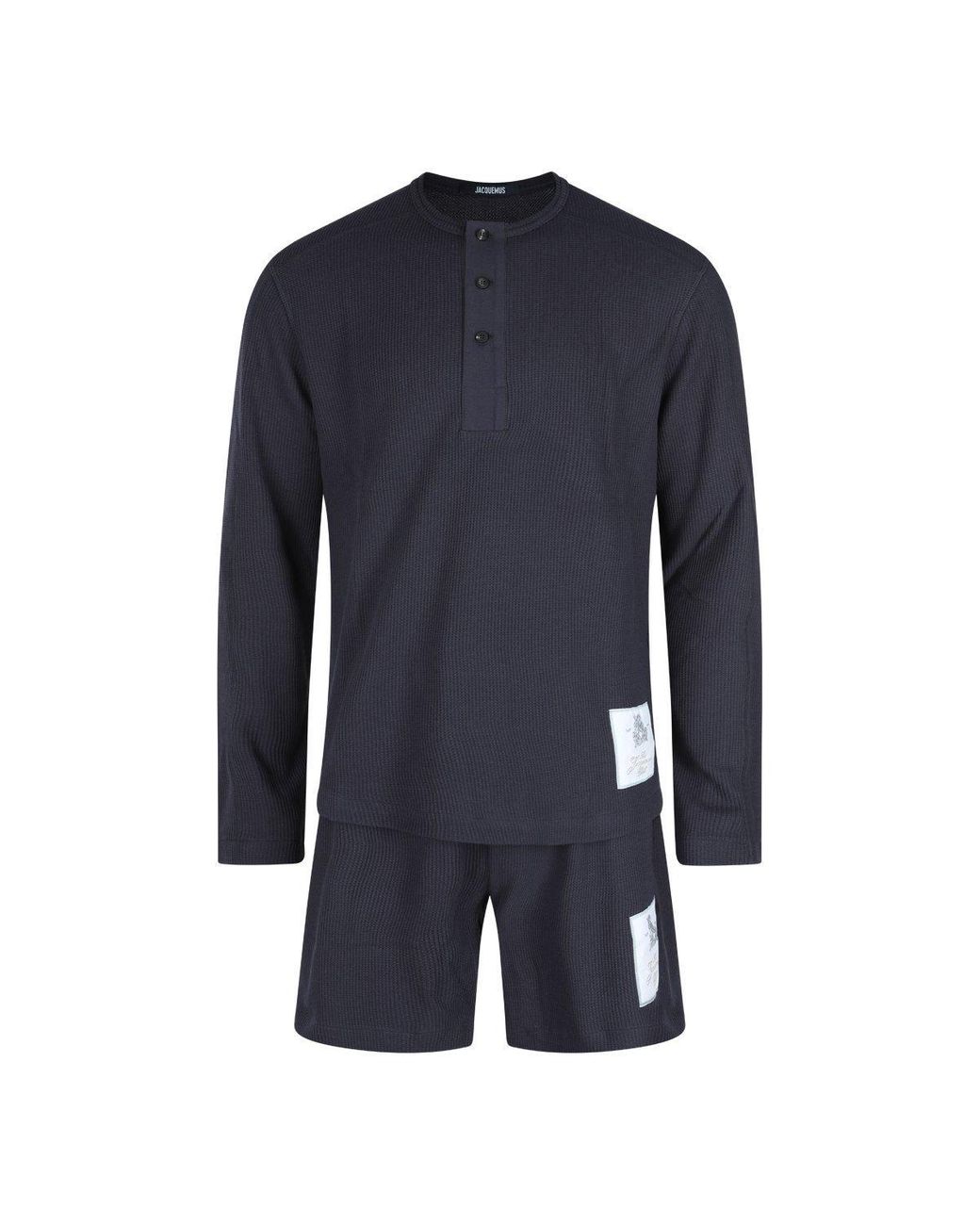 Jacquemus Ribbed Two-Piece Pyjama Set in Blue for Men | Lyst UK