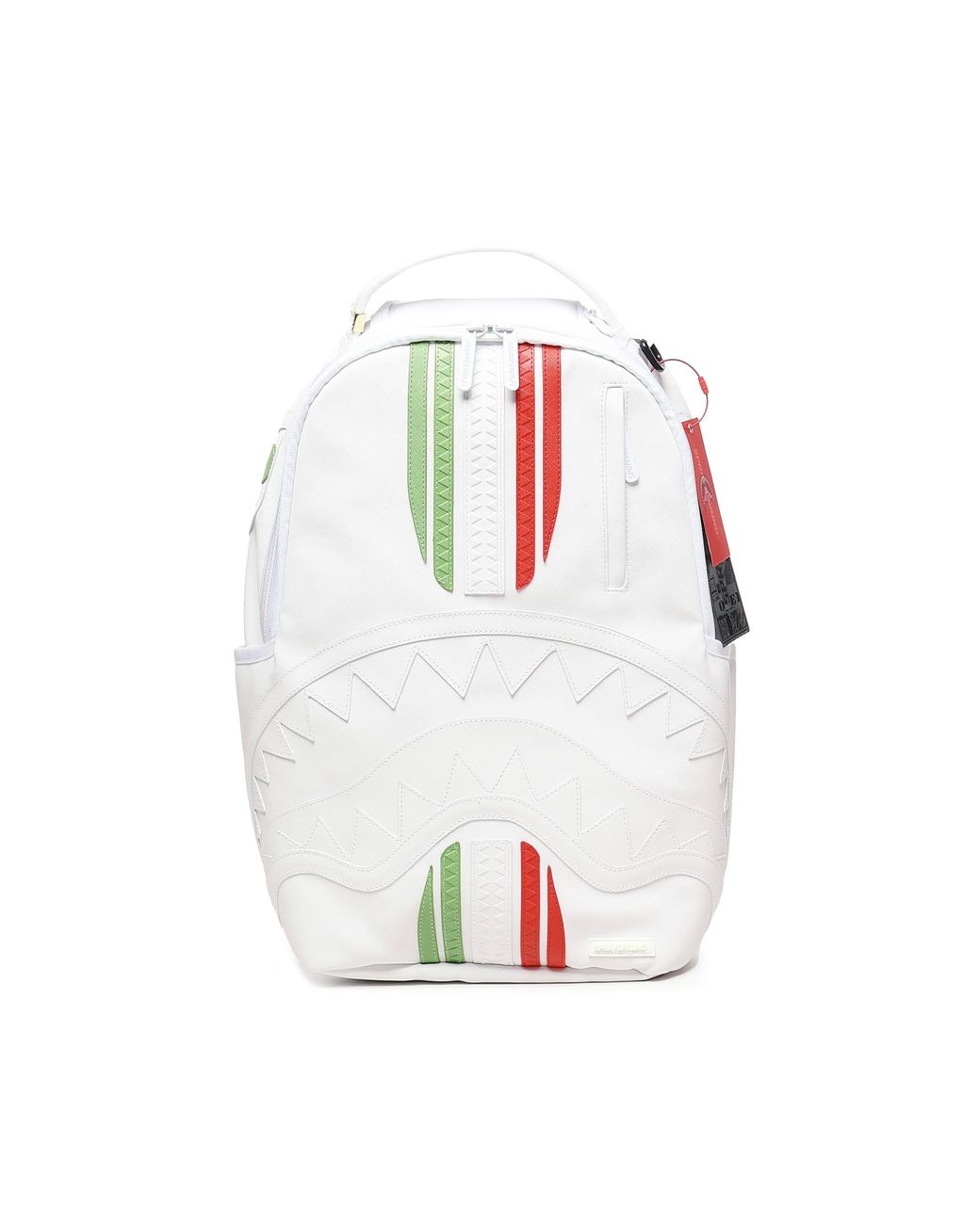 Sprayground Italy Racing Stripes Backpack in White | Lyst