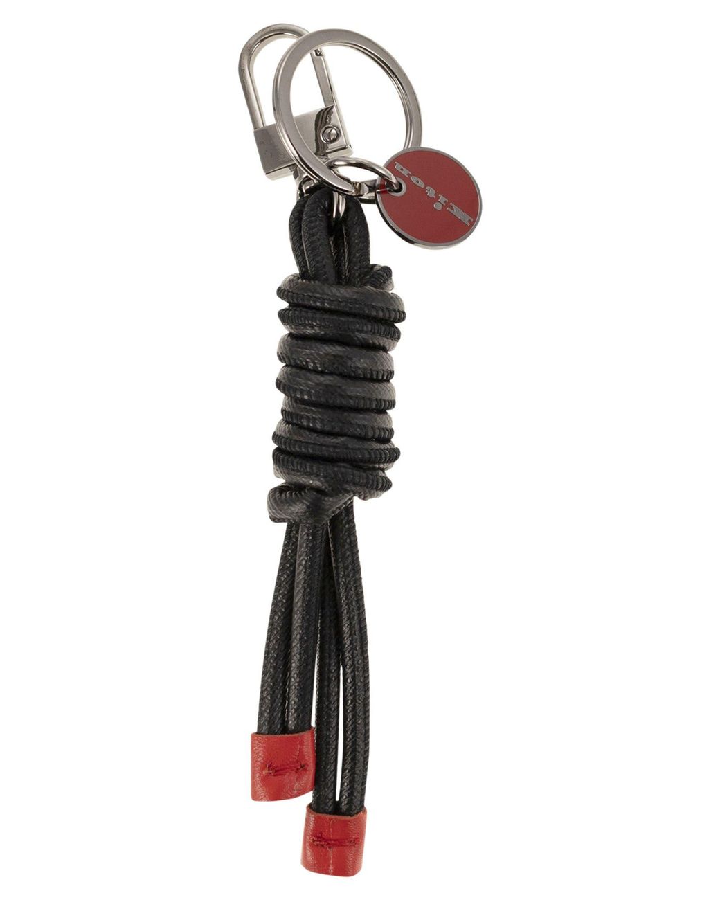 Kiton Leather Key Ring in White for Men | Lyst UK