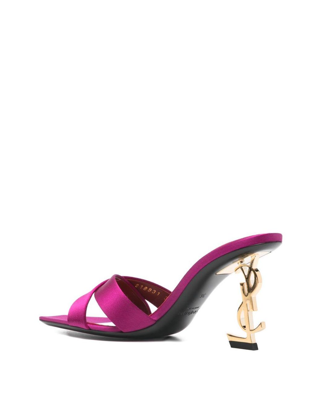 Saint Laurent Opyum Mule Sandal in Pink | Lyst UK