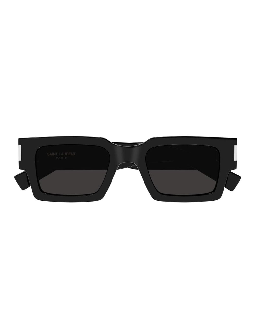 Saint Laurent Saint Laurent Sl 572 Linea Corner Angle 001 Crystal Sunglasses In Black Lyst Uk