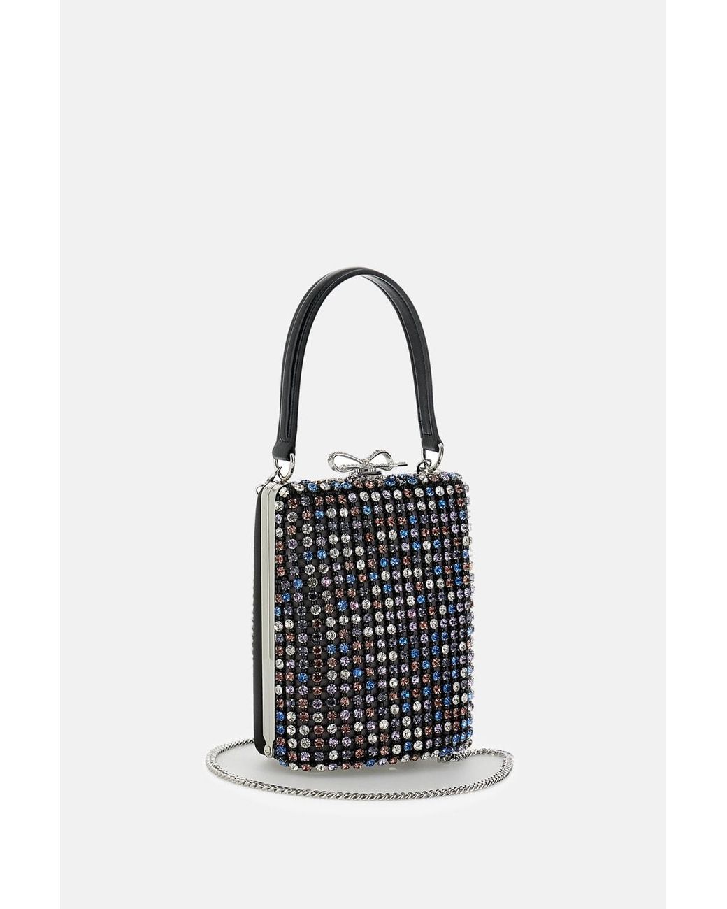 Self-Portrait Mini Multi-Crystal Bag in Black | Lyst