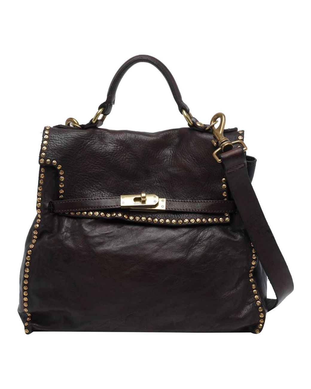 Campomaggi Large Ginevra Handbag in Black | Lyst