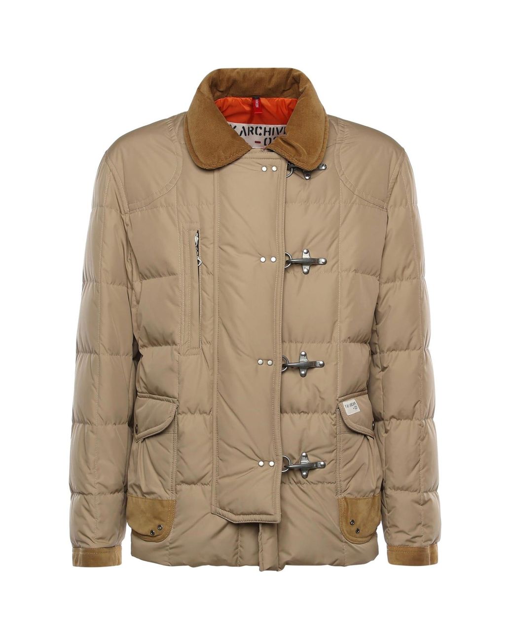 Fay 4-Hook Down Jacket in Brown for Men | Lyst
