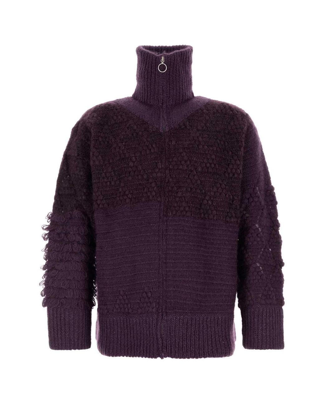 NAMACHEKO Mohair Blend Oversize Cardigan in Purple for Men | Lyst