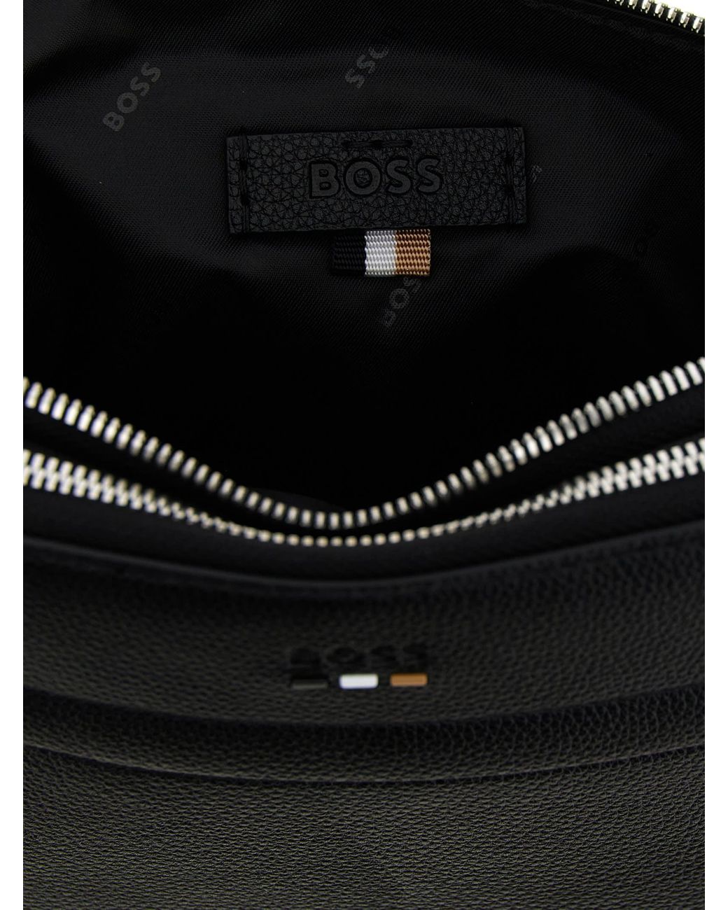 BOSS Ray Double Crossbody Bag in Black for Men | Lyst
