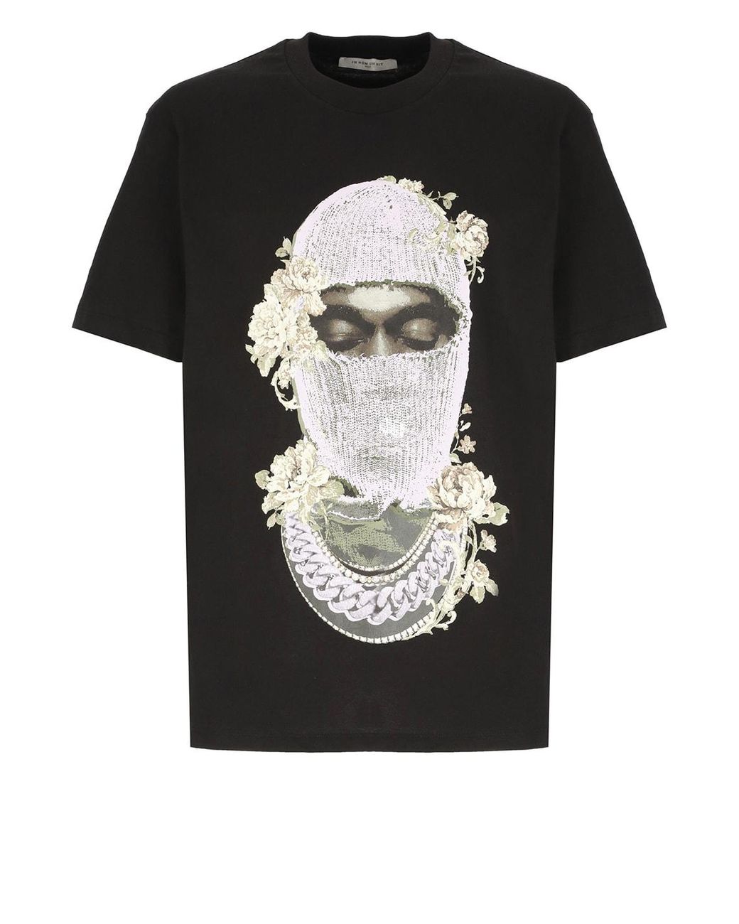 ih nom uh nit Mask Roses T-shirt in Black for Men | Lyst ih nom uh nit Mask Roses T-shirt in Black for Men | Lyst