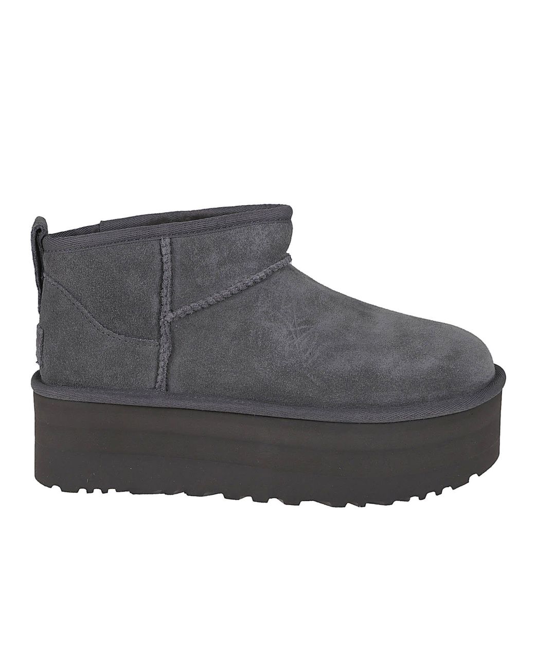 UGG W Classic Ultra Mini Platform Boots in Gray | Lyst