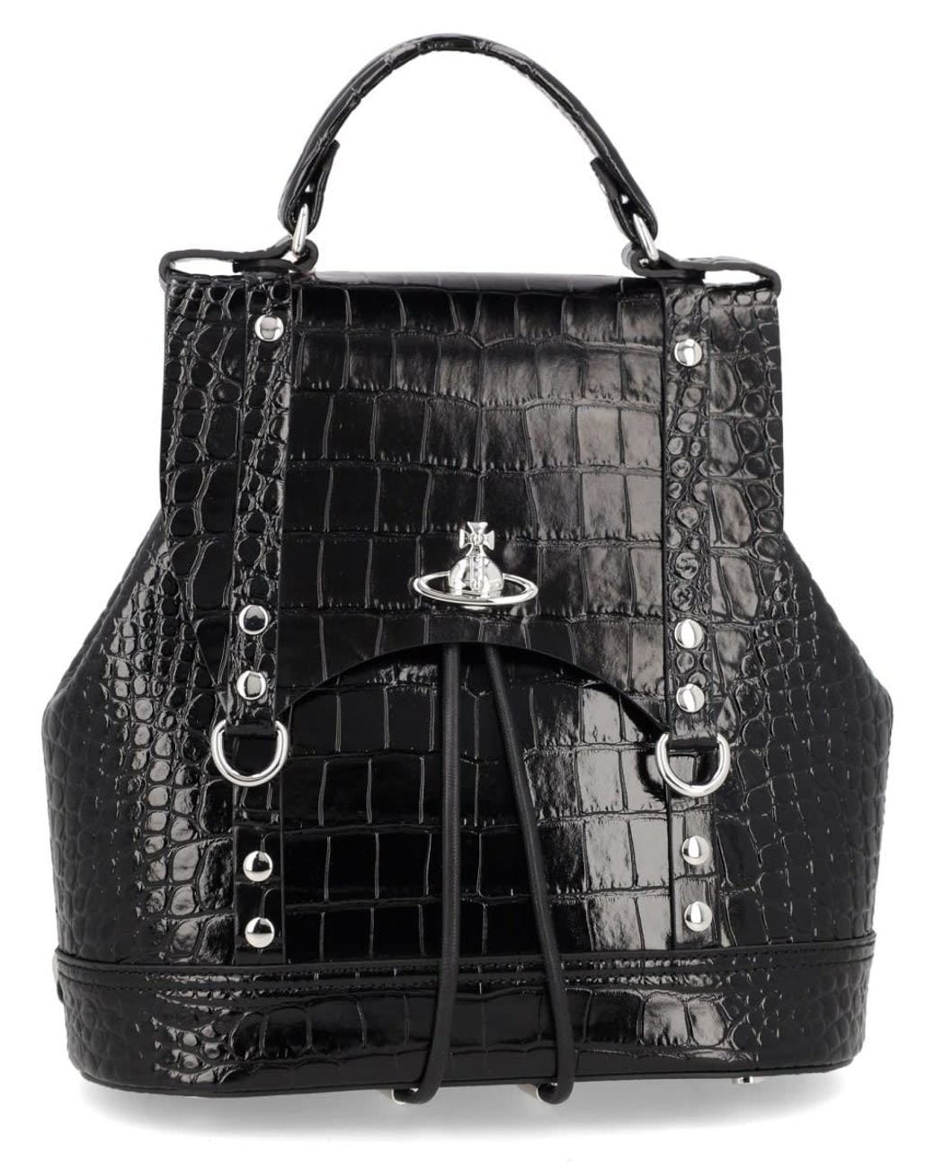 Vivienne Westwood Small Max Embossed Backpack in Black | Lyst
