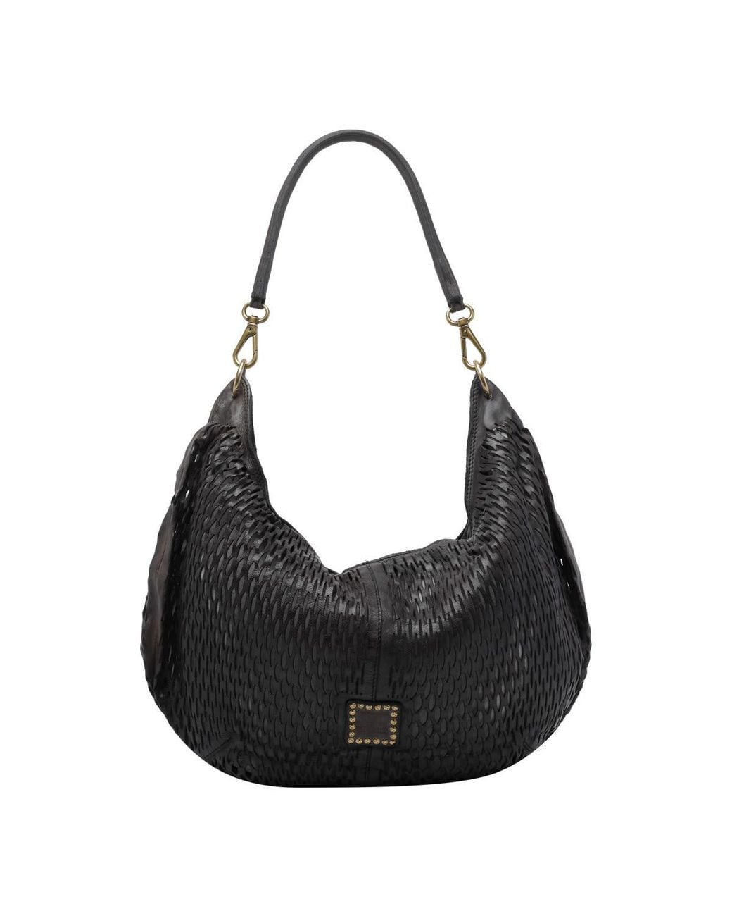 Campomaggi Large Anastasia Shoulder Bag in Black | Lyst