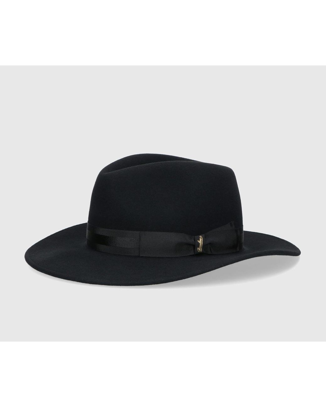 Borsalino Jared Wool-Cashmere Blend Felt in Black for Men | Lyst UK