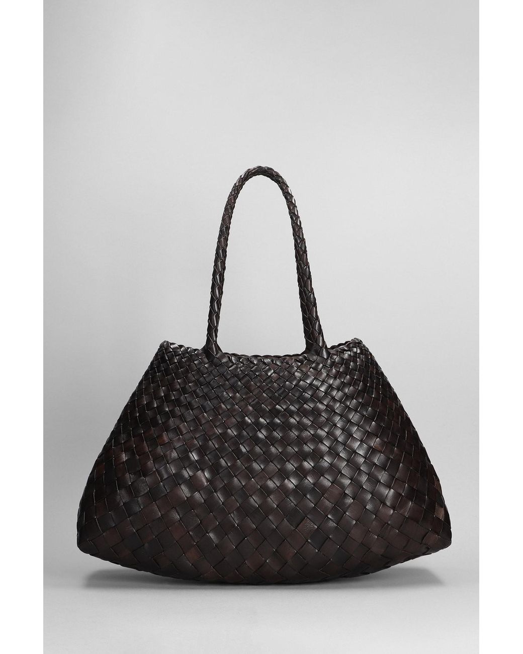 Dragon Diffusion Santa Croce Big Tote In Brown Leather in Black | Lyst