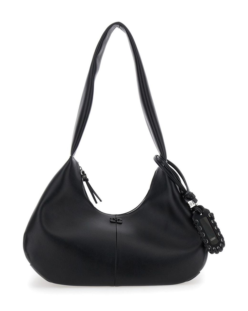 Ganni Bou Bag Hobo Medium Shoulder Bag With Shoulder Strap And ...