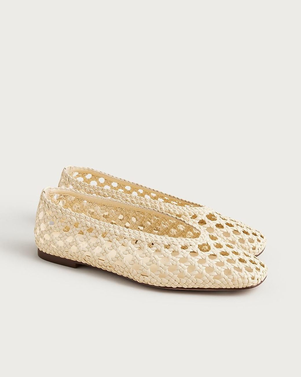 J.Crew Quinn Handwoven Ballet Flats in Natural | Lyst