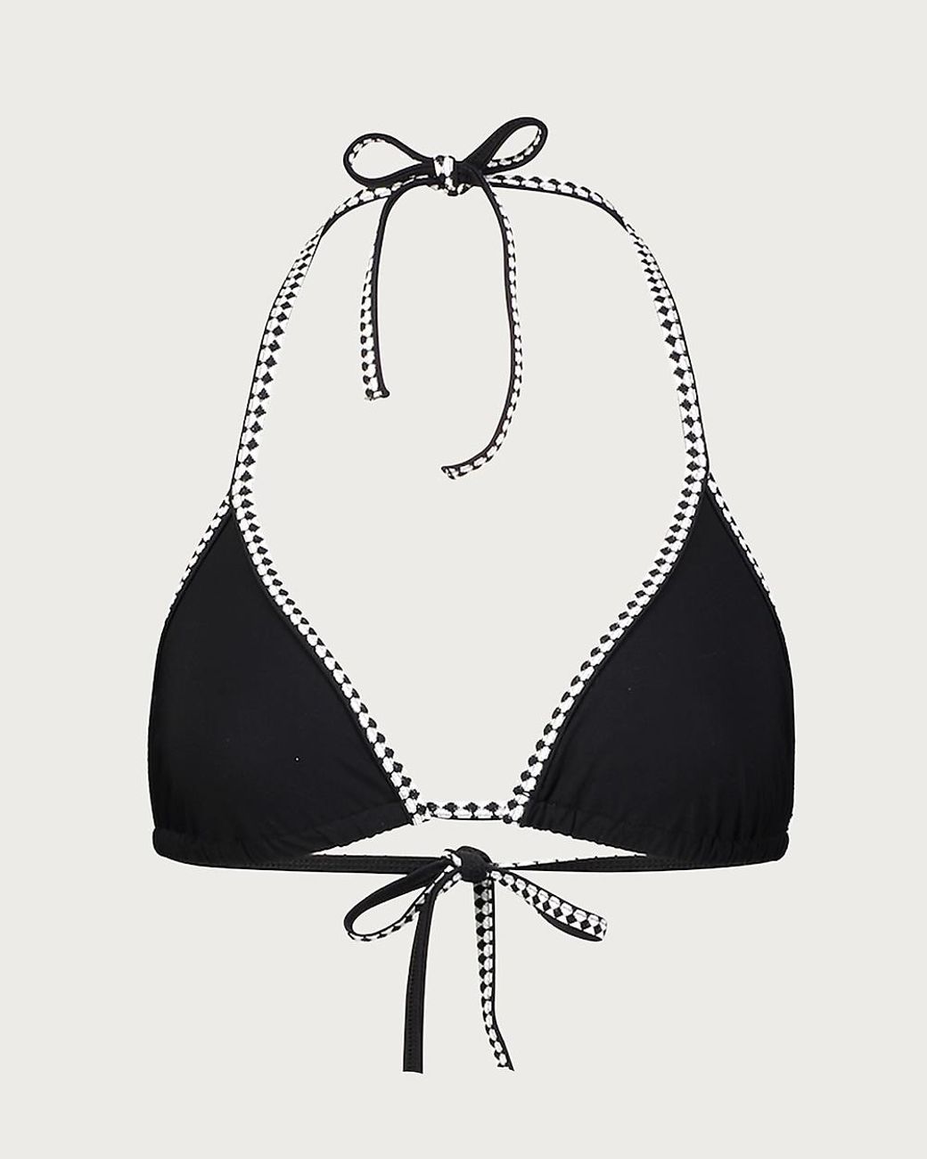J.Crew Lemlem Lena Triangle String Bikini Top in Black | Lyst
