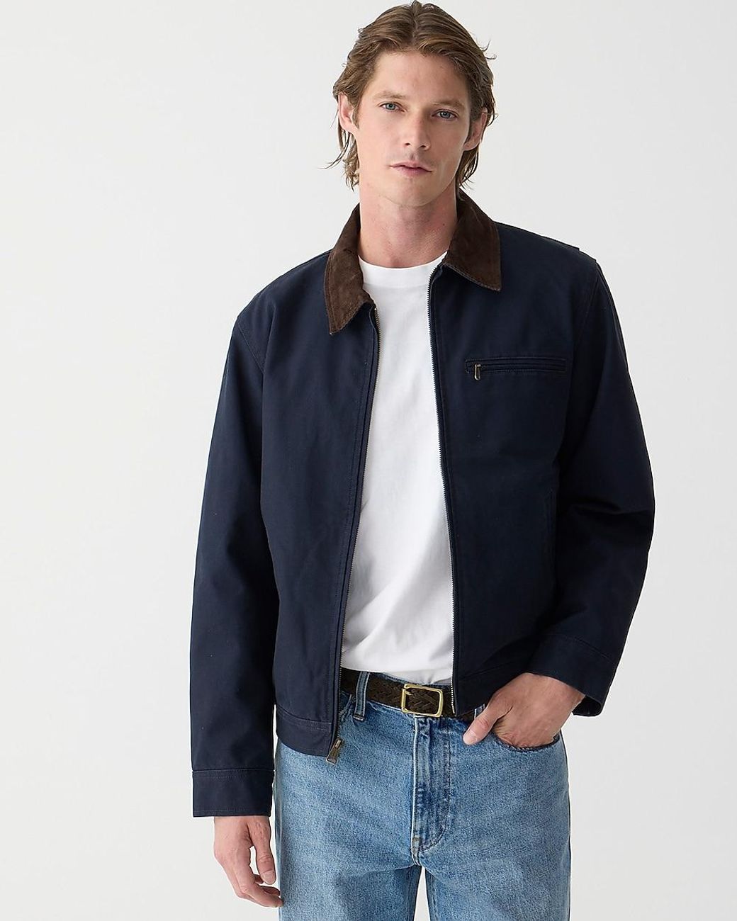 J.Crew Wallace & Barnes Canvas Work Jacket in Blue for Men | Lyst